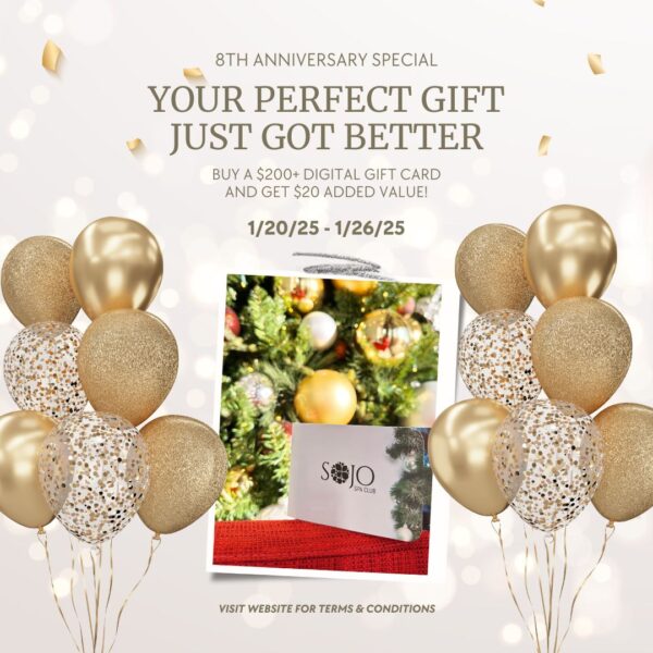 SoJo Gift Cards • Shop Gift Cards & Gift Certificates • SoJo Spa Club